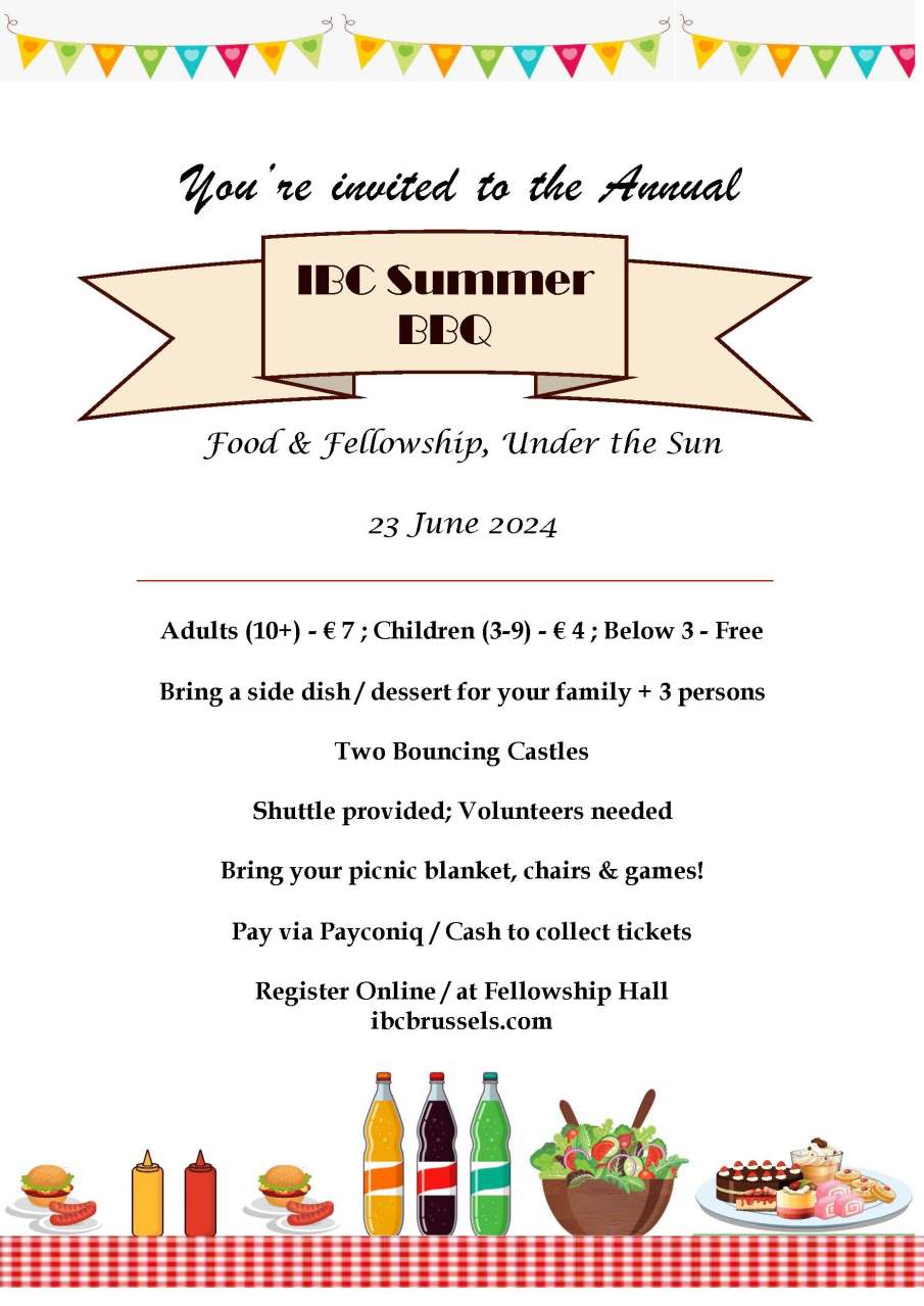 It’s BBQ Time! – International Baptist Church (IBC) of Brussels